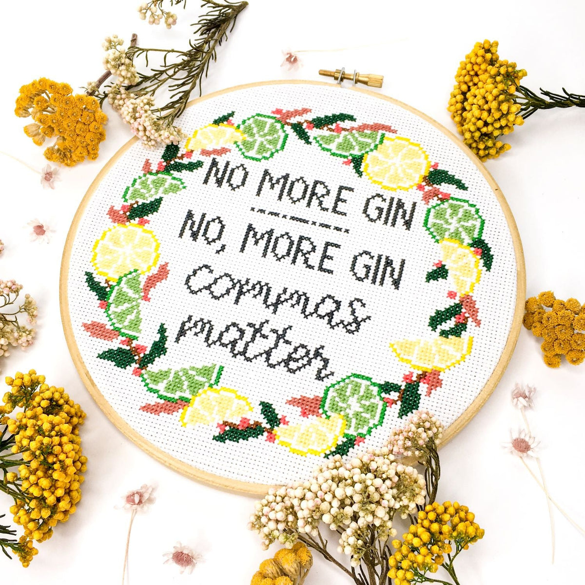 Commas Matter Counted Cross Stitch Kit – Craft Make Do